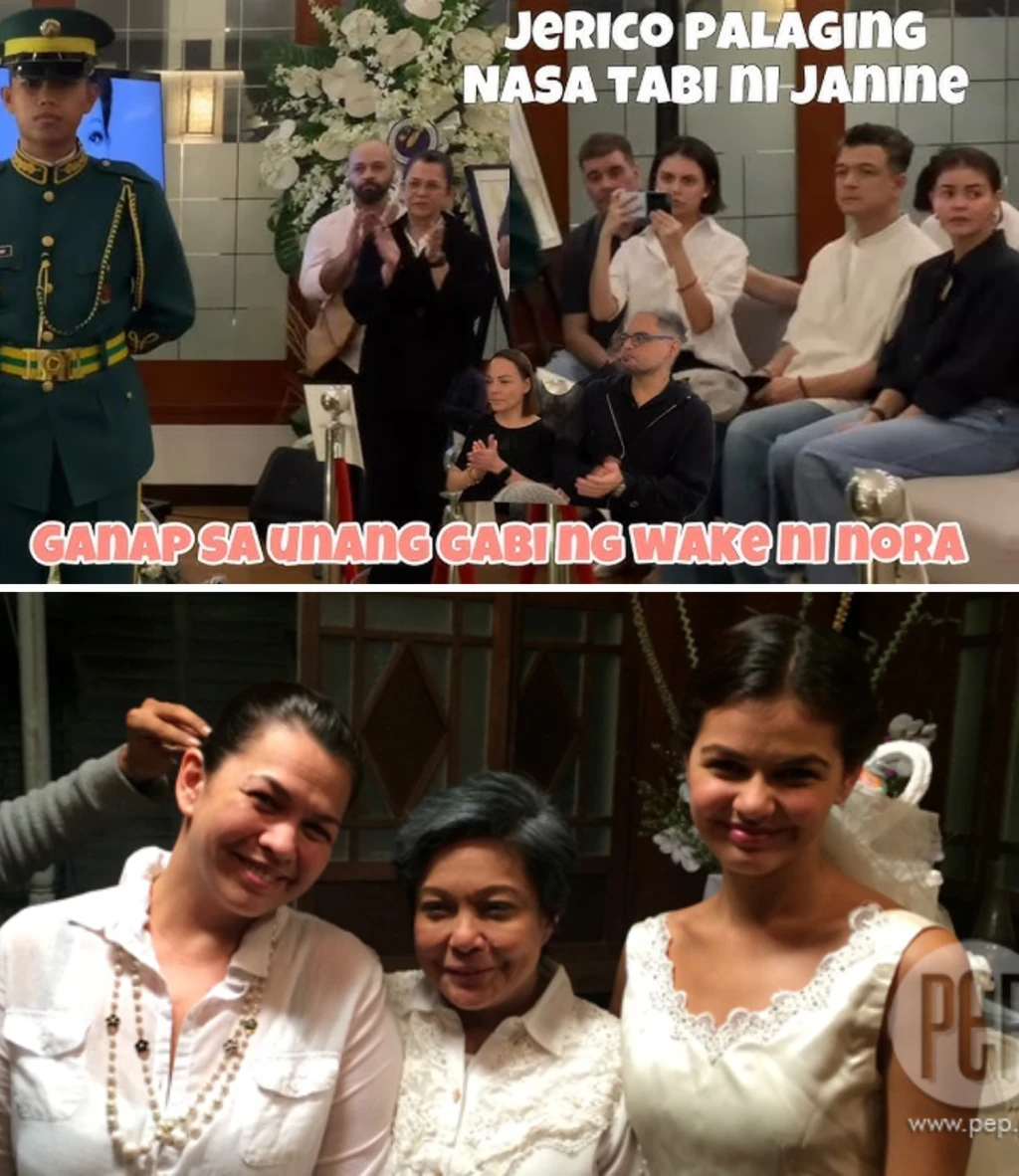 MGA KAGANAPAN SA UNANG GABI NG WAKE NI NORA AUNOR 🤍 JERICO ROSALES PALAGING NASA TABI NI JANINE ...