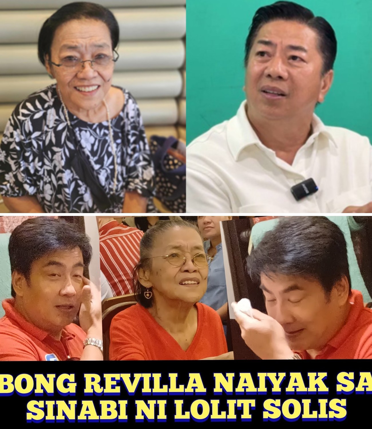 Lolit Solis disappointed with Bong Revilla Jr and Willie Revillame's ...