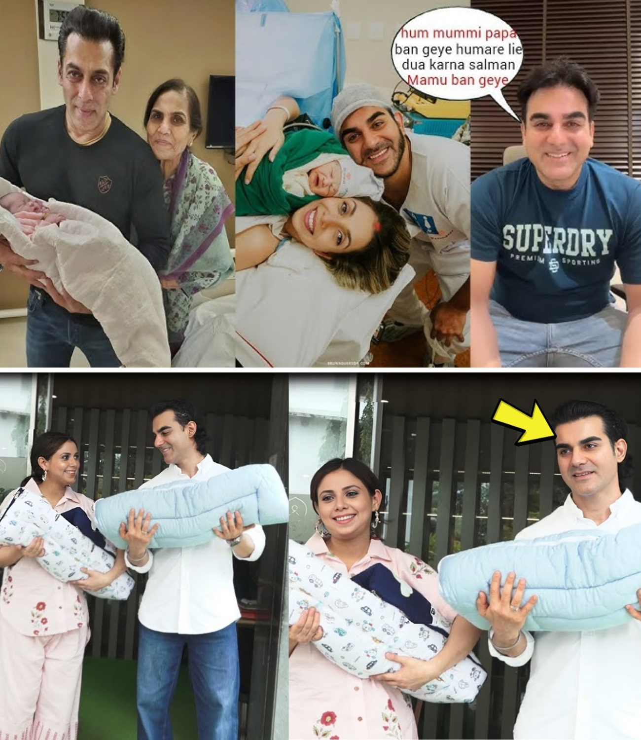 Arbaaz Khan & Shura Khan Blessed with Twins Baby Boy,Salman Khan's Grand Welcome of his Nephew ...