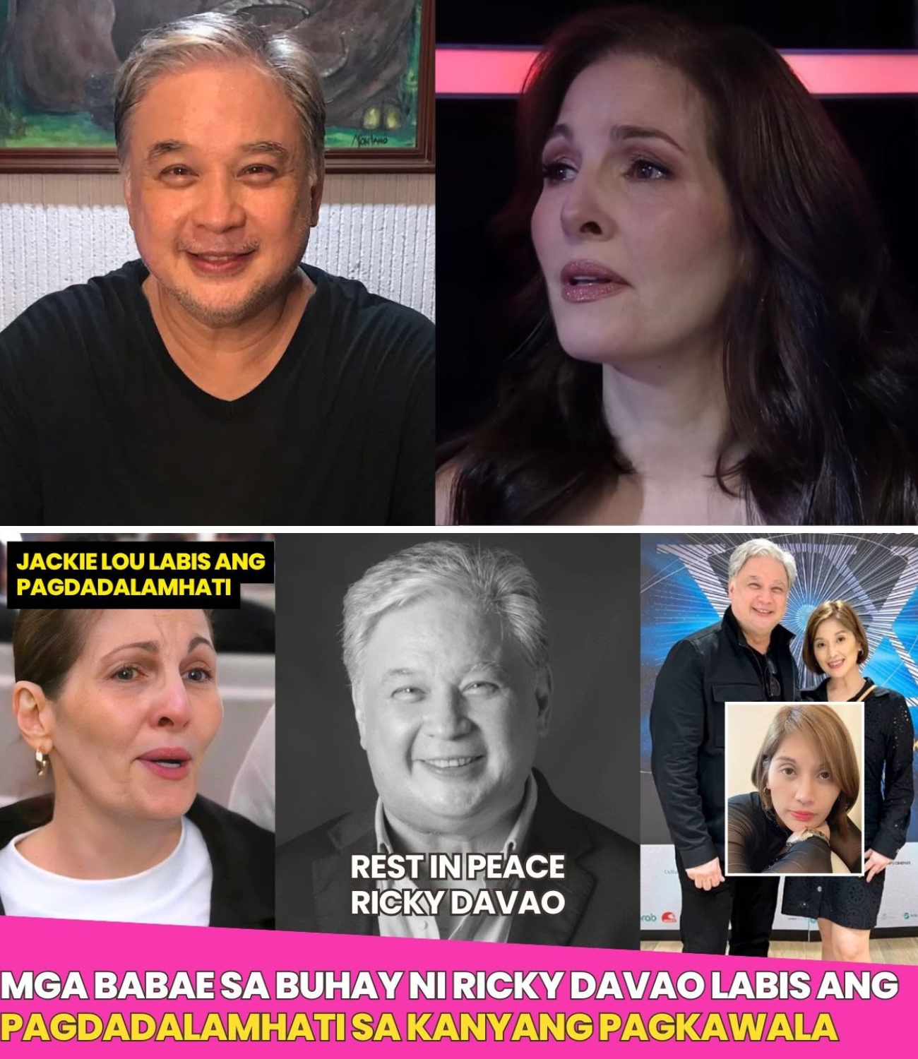 BREAKDOWN at Ricky Davao’s Wake! Jackie Lou Blanco and Mayeth Malca ...