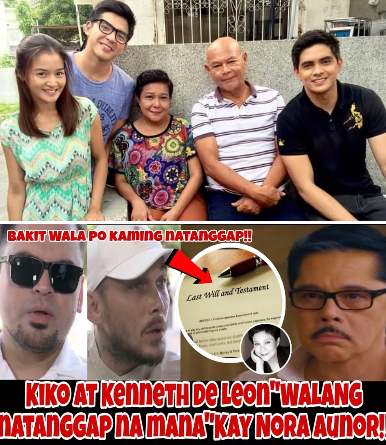SHOCKING REVELATION: Nora Aunor’s adopted sons Kiko and Kenneth De Leon did not receive any ...