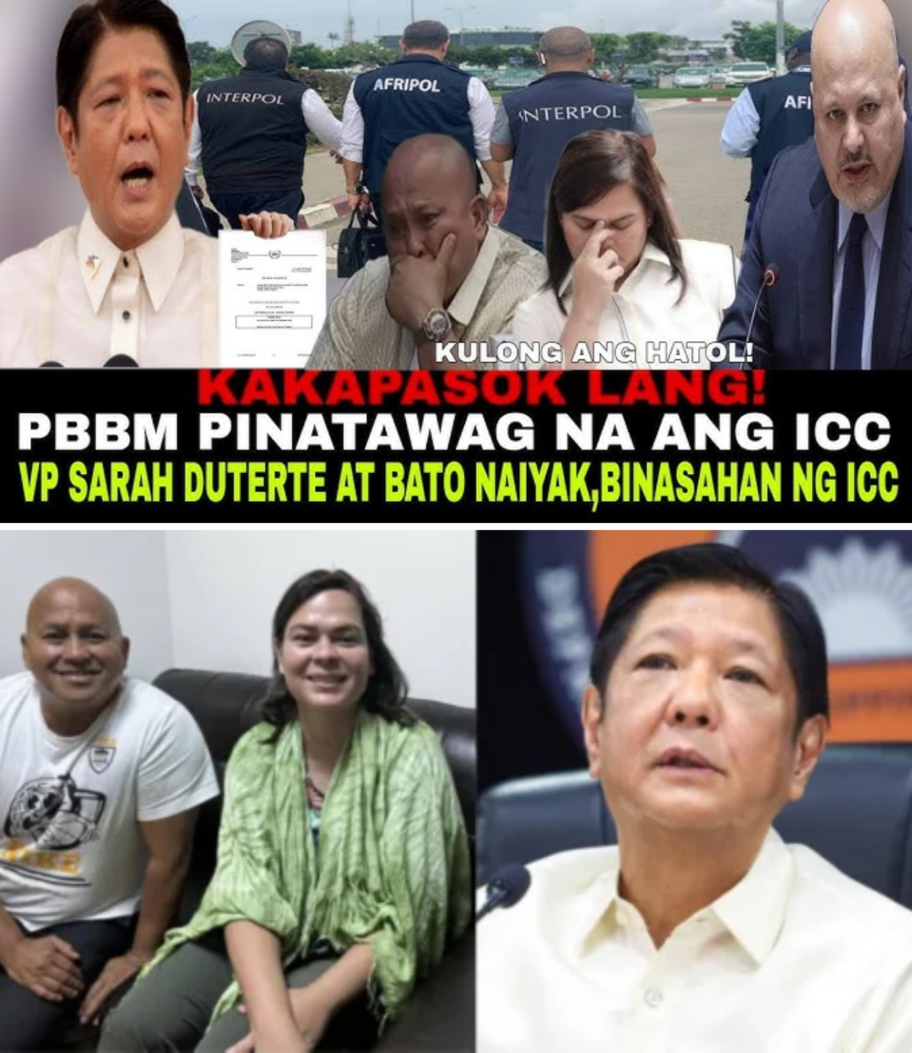 BREAKING: President Marcos Calls In the ICC — VP Sara Duterte and Sen ...