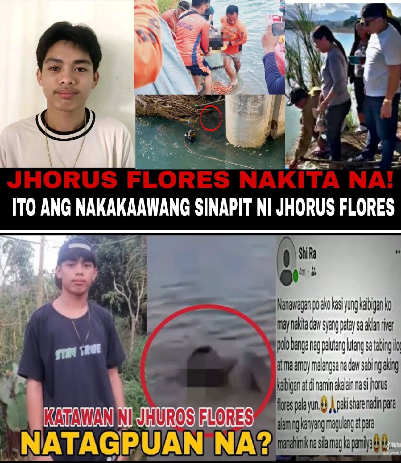 SHOCKING NEWS: KATAWAN NI JHORUS FLORES NATAGPUAN NA! Pagkamatay Niyang ...