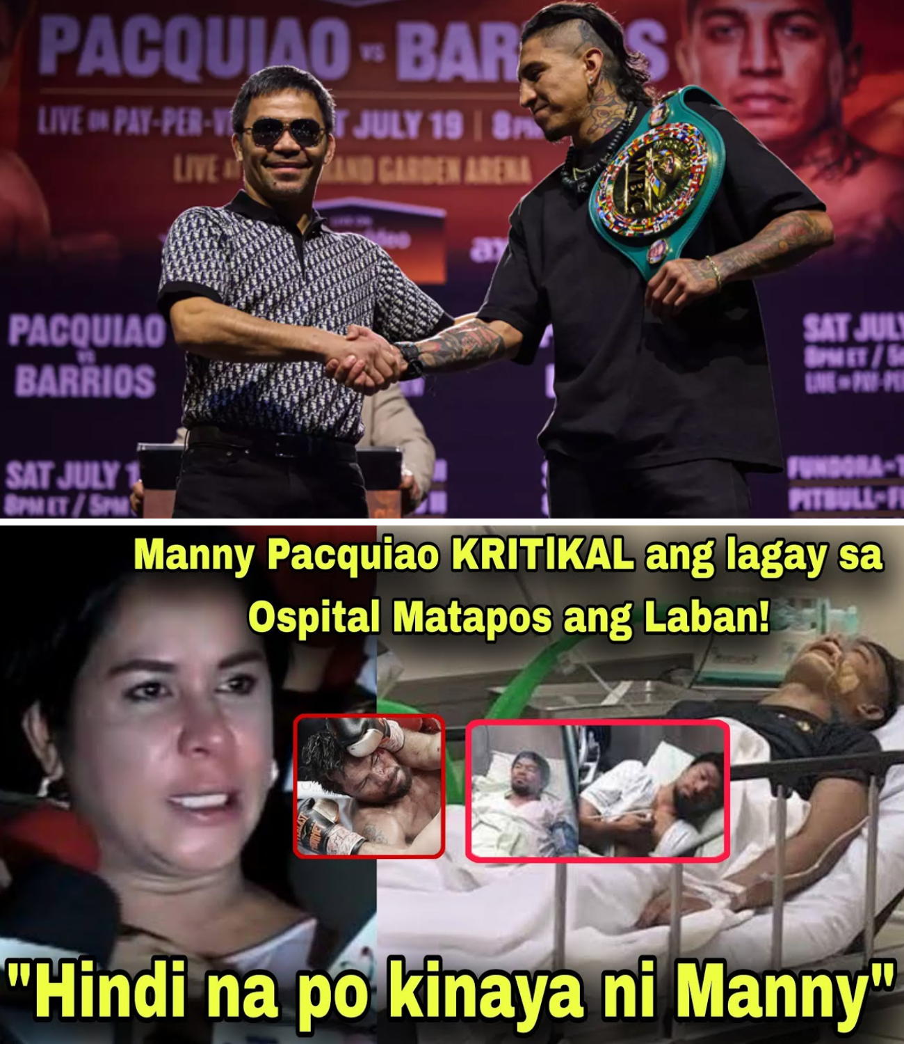 Manny Pacquiao Fights for His Life After Devastating Loss to Mario ...