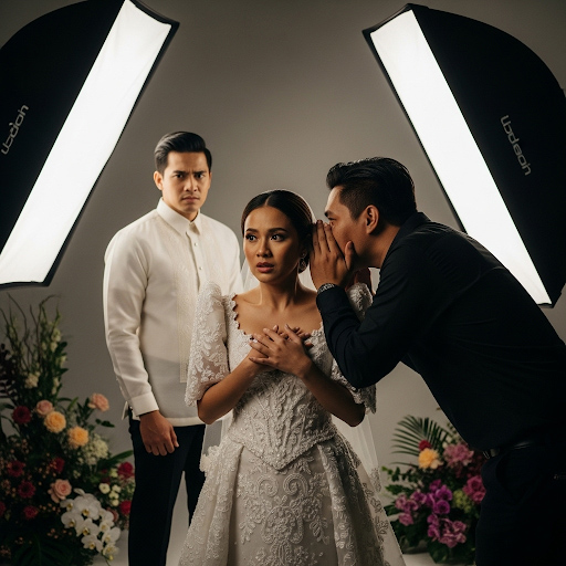 Katatapos lang kumuha ng mga larawan sa kasal kasama ang aking asawa, nang tingnan niya ang mga ...