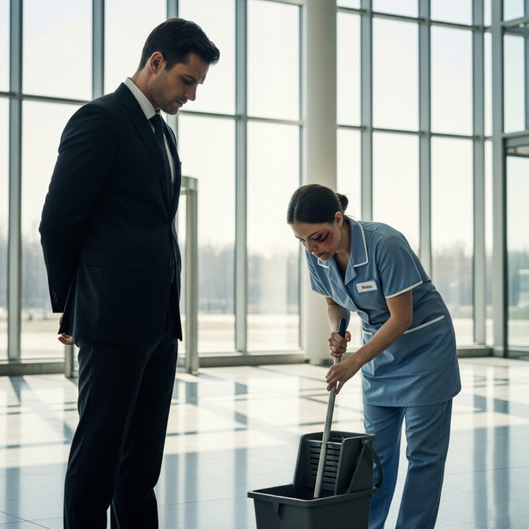 The CEO saw the cleaner’s bruises… and his reaction left everyone in ...