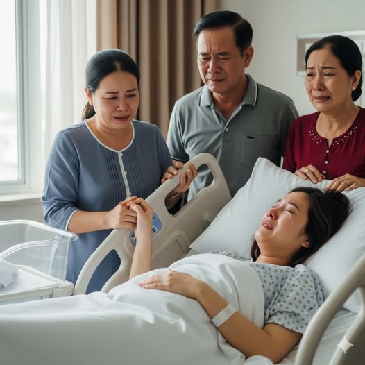 I had just given birth 14 hours ago when my husband took our newborn ...