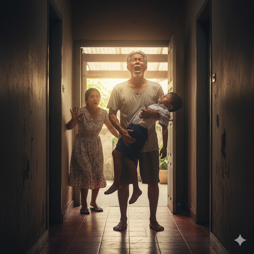 Ang lolo ay nag-aalaga sa kanyang 10-taong-gulang na apo araw-araw ...