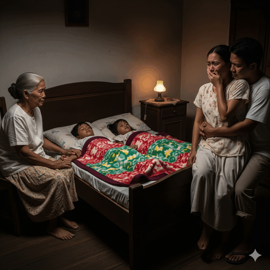 Naisip ng mag-asawa na mahal ng lola ang kanyang apo at hiniling na matulog sa kanya tuwing gabi ...