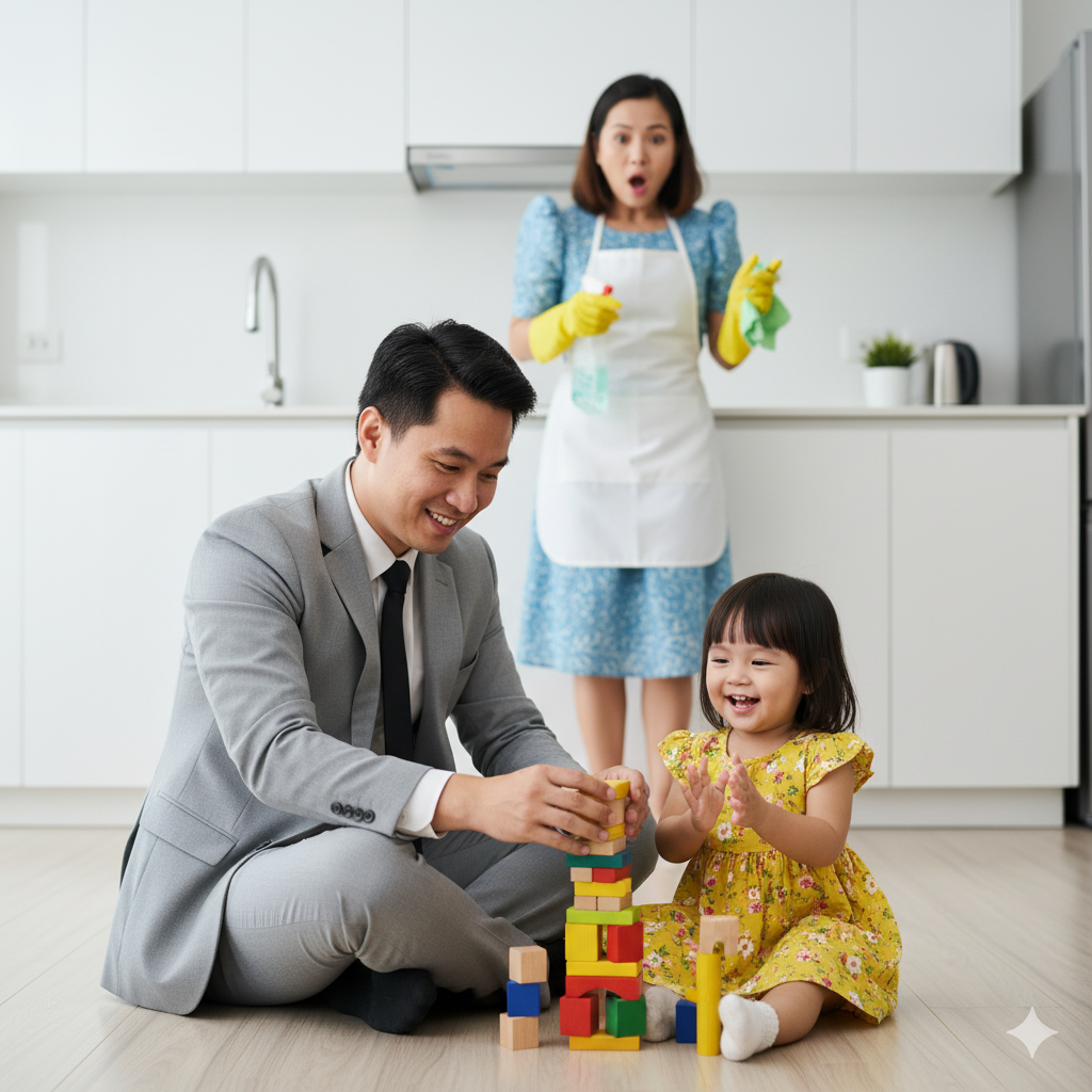 THE HUMBLE MAID TAKES HER LITTLE DAUGHTER TO WORK... AND THE ...