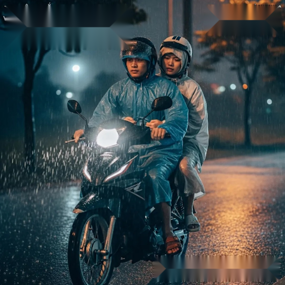 Seeing a girl sobbing because she’d missed her train, a kind young man put her on his motorbike ...