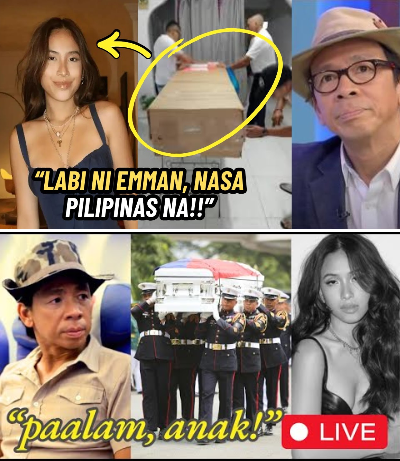 BUMAGSAK SA LUPA ANG PAMILYA! 💔 LABI NI EMMAN ATIENZA, DUMATING NA SA ...