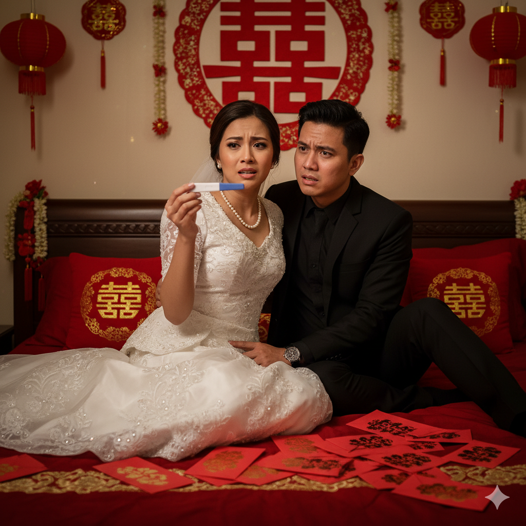 After the wedding, the couple opened the envelope and saw an envelope ...