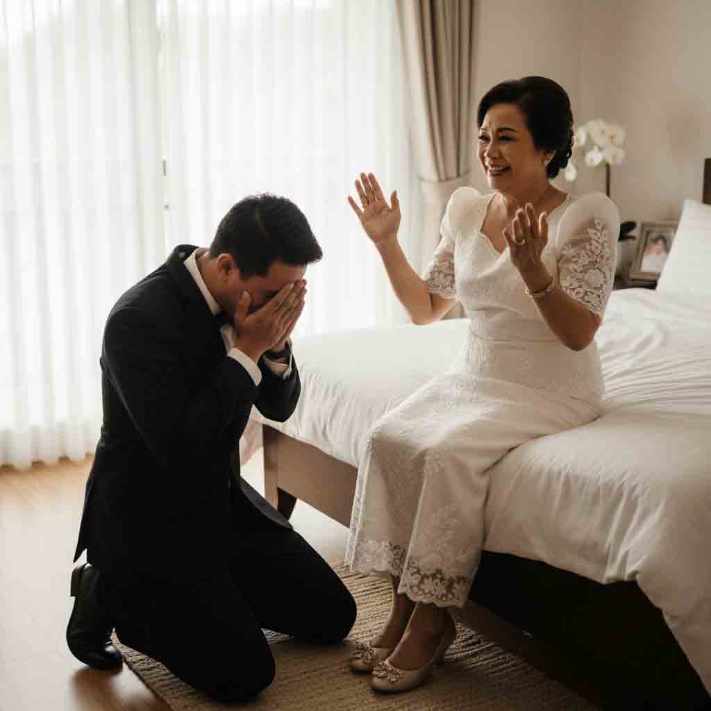 Wala pang 30 minuto matapos makapasok sa bridal chamber, nakita ng mga tao ang nobyo na ...