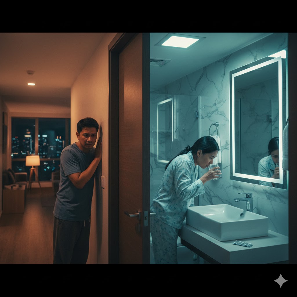 Gabi-Gabi, May Dalang Isang Basong Tubig ang Asawa Ko sa Banyo. Nang ...
