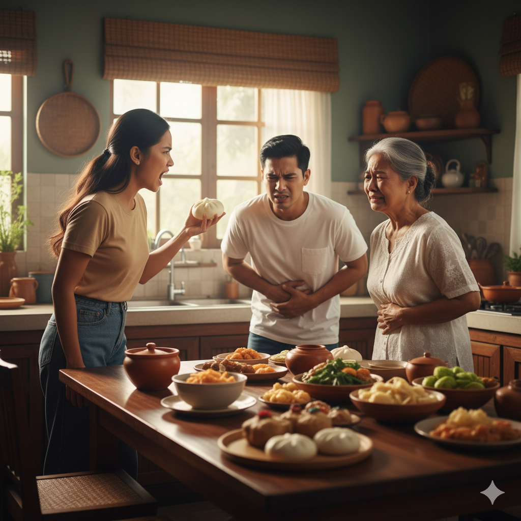 Alam ng biyenan kong babae na mahilig ako sa siopao, kaya binilhan niya ...