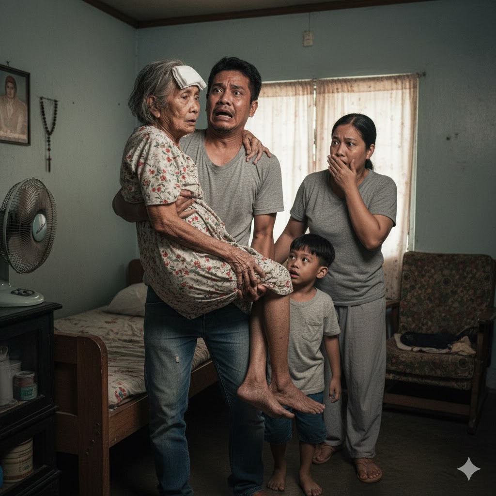 "Ang matandang ina ay may mataas na lagnat at walang malay nang tatlong ...