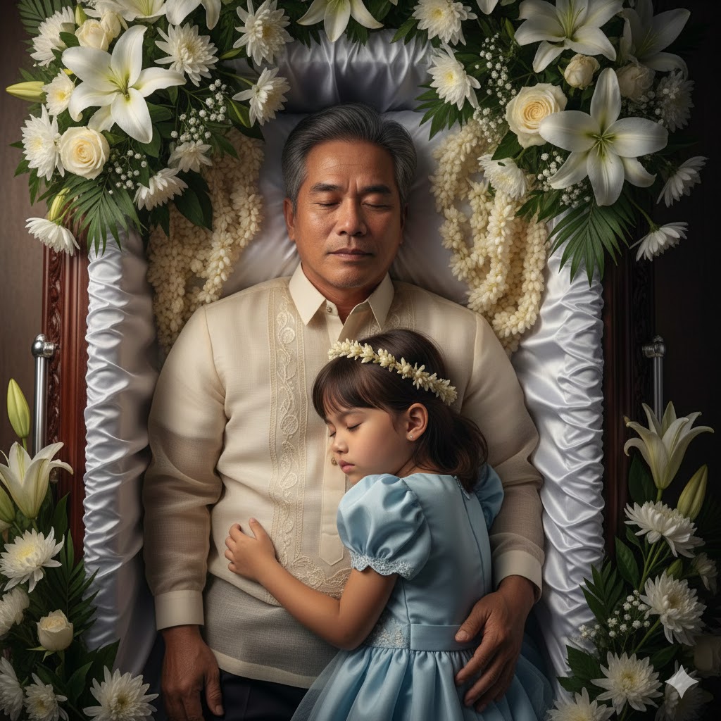 Sa paggising ng aming ama, nakatayo siya sa tabi ng kabaong ng aming ...