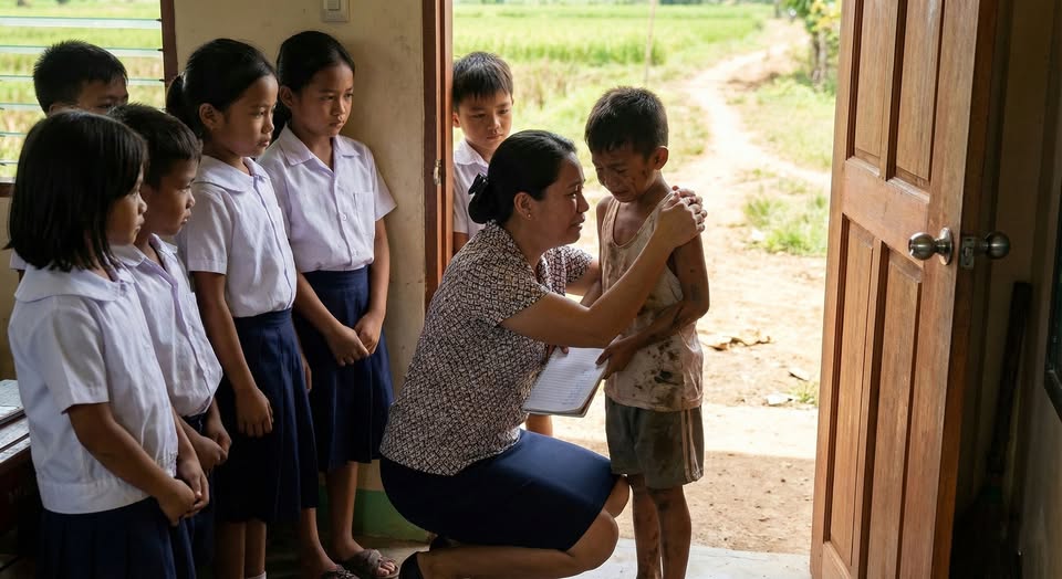 PINAGALITAN NG GURO ANG BATANG "LUBOG SA PUTIK" NA SUMISILIP SA BINTANA ...