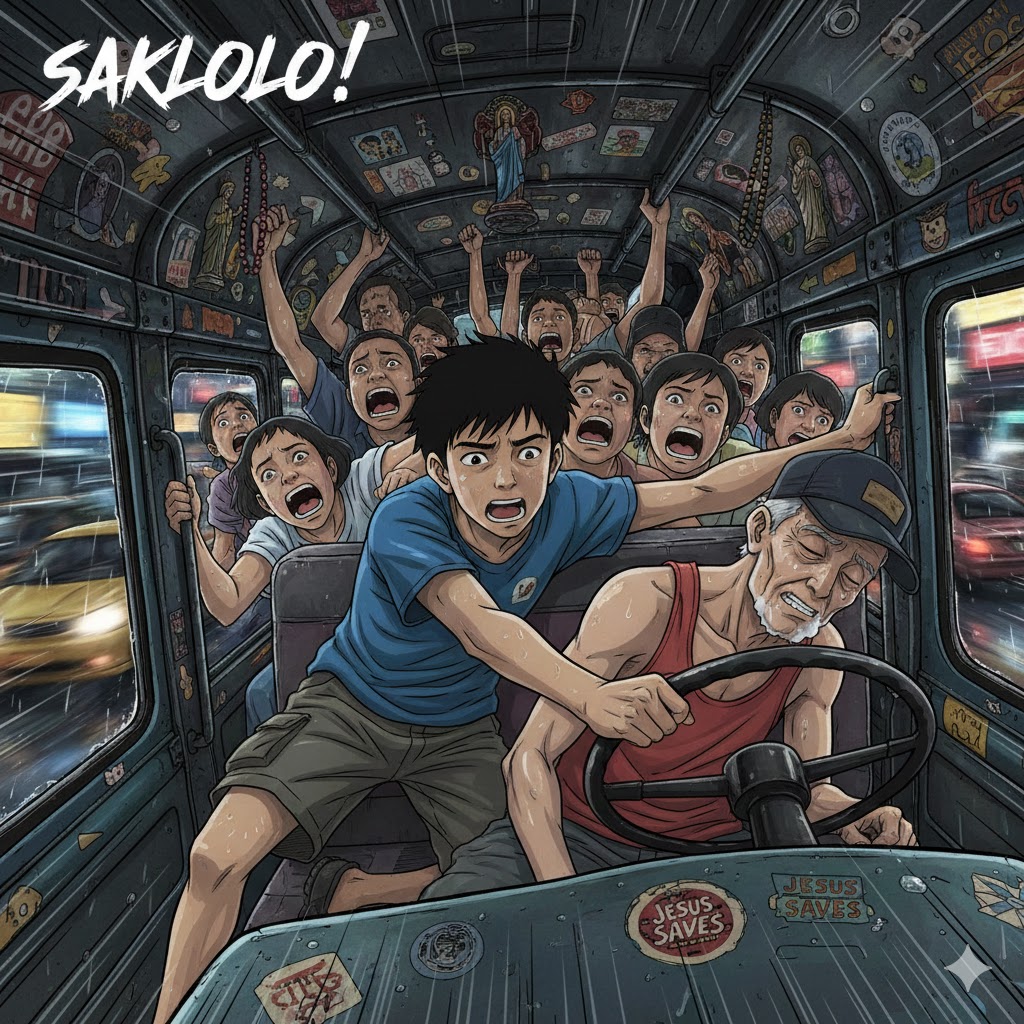 INAGAW NG ISANG ESTUDYANTENG NAKAUPO SA HARAP ANG MANIBELA NG JEEP MULA ...